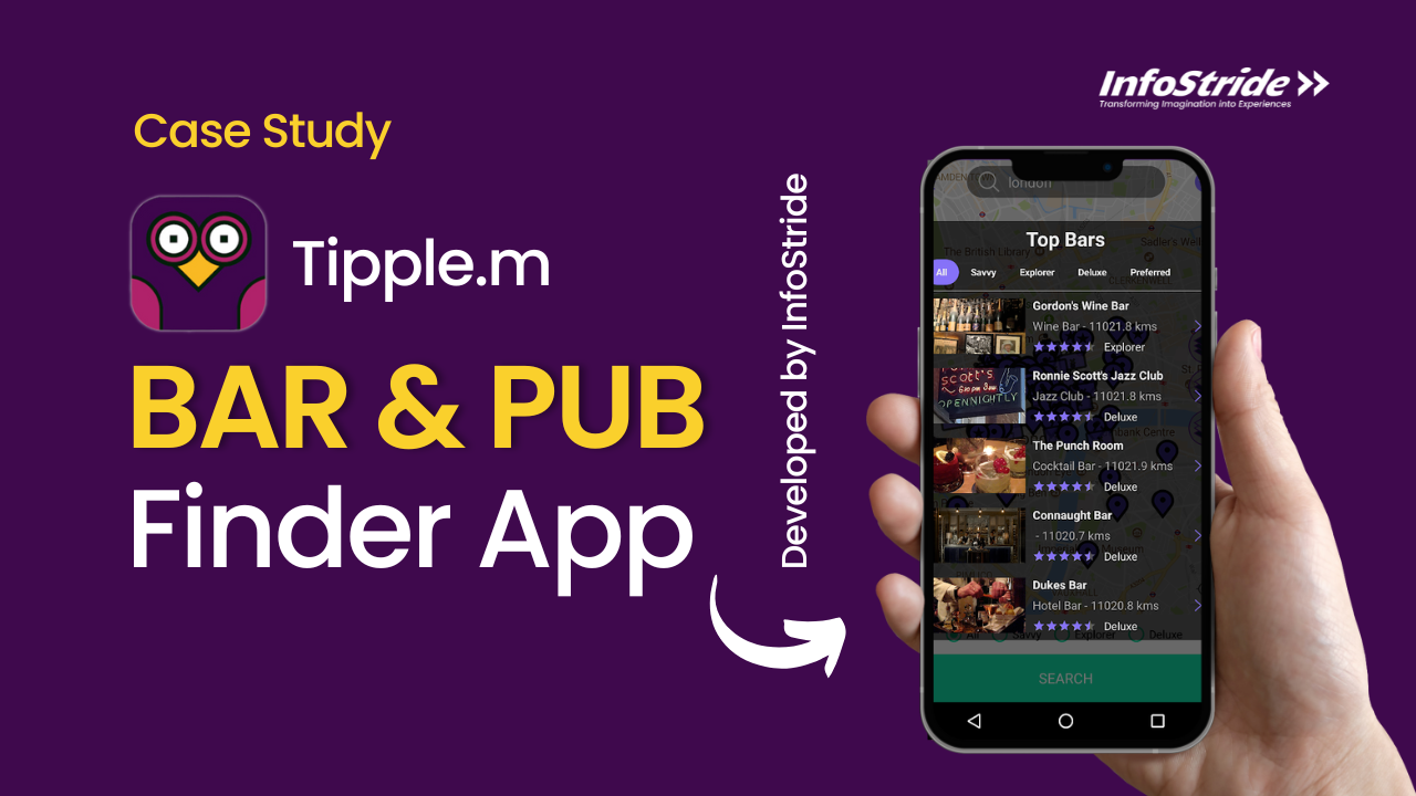 Tipple.m - Bar & Pub Finder App (CASE STUDY) - InfoStride